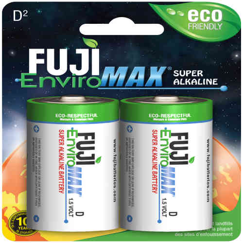 Fuji EnviroMax D Batteries 1.5V Alkaline Cells Case Qty