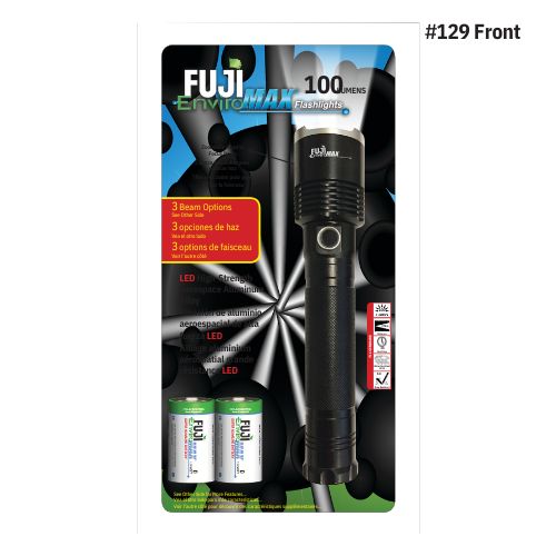 Professional Security Flashlight 129, Full Size Heavy Duty
